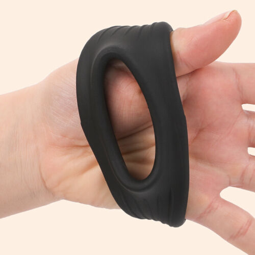 Male Scrotum Testicle Squeeze Rings Cage Soft Stretcher Cbt Enhancer