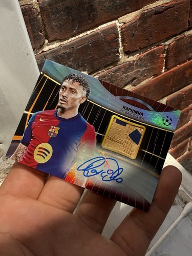Raphina Auto 2024/25 Topps UEFA Club Competitions Superstar Relic Card ...