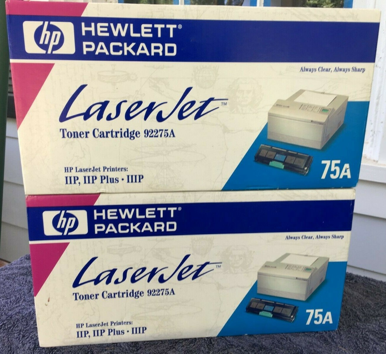 Lot of 2 NEW HP 75A (92275A) Genuine Black Laserjet Toner Print ...