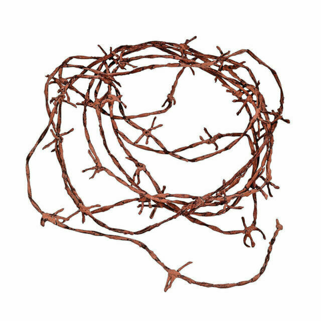 Fun Express Rusty Barb Wire Cord Scary Halloween Haunted House Decor ...