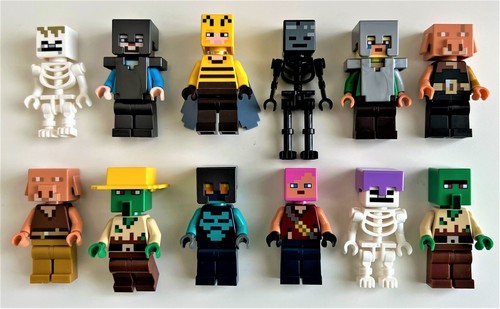 Lego Minecraft Minifigures And Minibuilds - Variety Of Figures ...