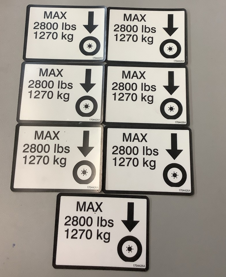JLG Scissor Lift Safety Decal Set (b450) | eBay