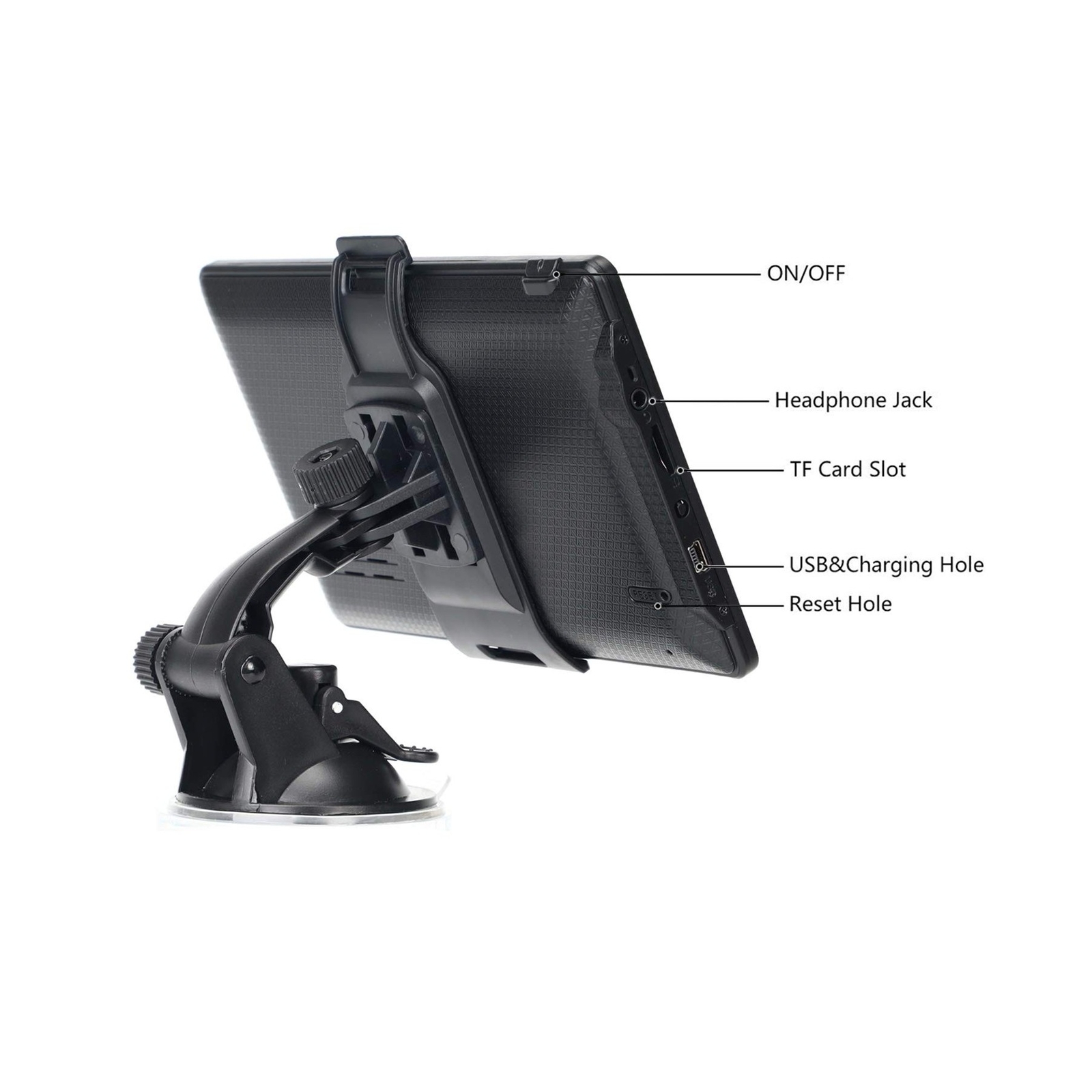 OHREX GPS Navigation for Truck RV Car, 7 inch Truckers Trucking GPS ...