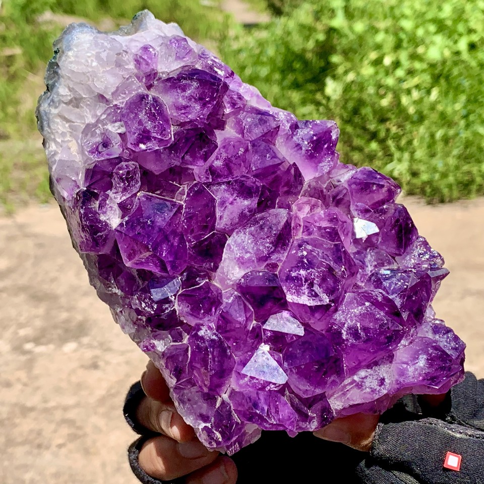 2.49LB Natural Amethyst geode quartz cluster crystal specimen Healing ...