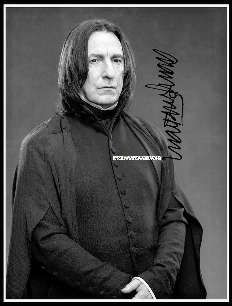 Alan Rickman, Autographed, Cotton Canvas Image. Limited Edition (AR-500 ...