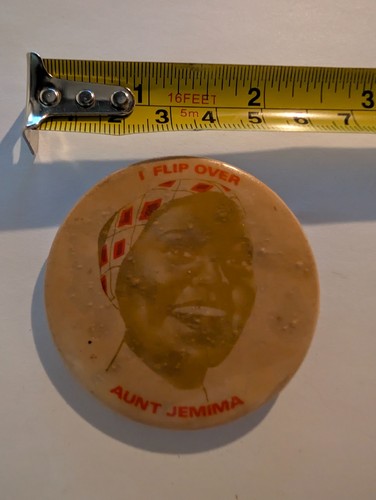 Vintage Pin Pinback Button I Flip Over Aunt Jemma Grandma Momma | eBay