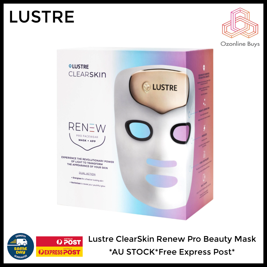 Lustre ClearSkin Renew Pro Beauty Mask *AU STOCK*Free Express Post ...