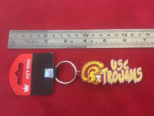 NEW USC Trojans Soft Rubber Key Chain - NCAA - University of Southern ...