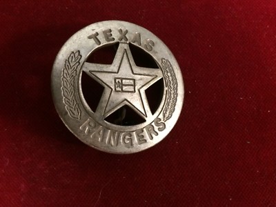 Badge: Texas Ranger, with Flag Center, Lawman, Police, Old West | eBay