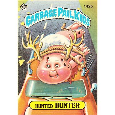 Garbage Pail Kids 1986 #142b Hunted Hunter | eBay
