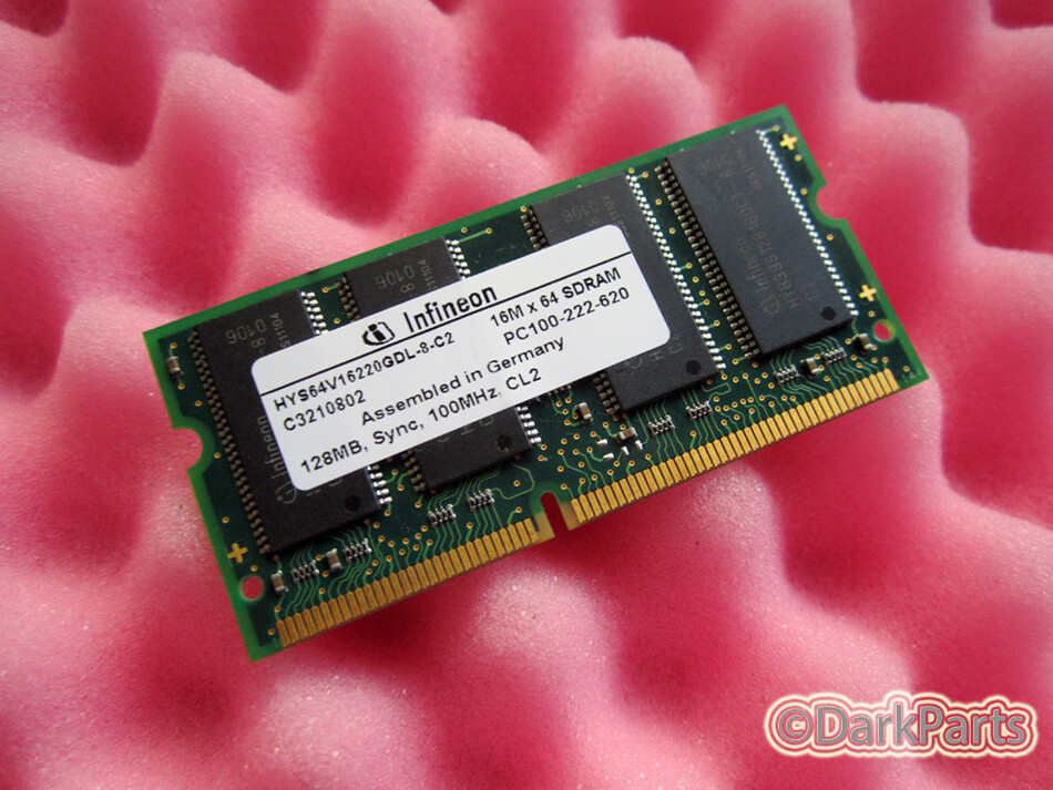 Infineon HYS64V16220GDL-8-C2 PC100-222-620 128MB SO-DIMM SDRAM CL2 | eBay