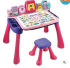 VTech Draw and Learn Activity Desk Pink - Kids Playset Learning Toys ...