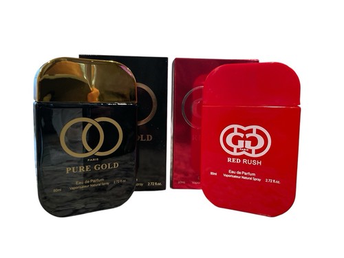 His and Hers Cologne & Perfume - Red Rush / Pure Gold 3.4oz Inspired By ...