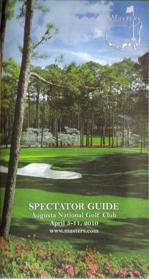 2010 MASTERS SPECTATOR GUIDE (PHIL MICKELSON 3RD WIN) | eBay