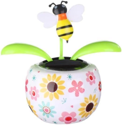 Solar Dancing Solar Powered Dancing Bee Toy in Colorful Shape Flip Flap ...