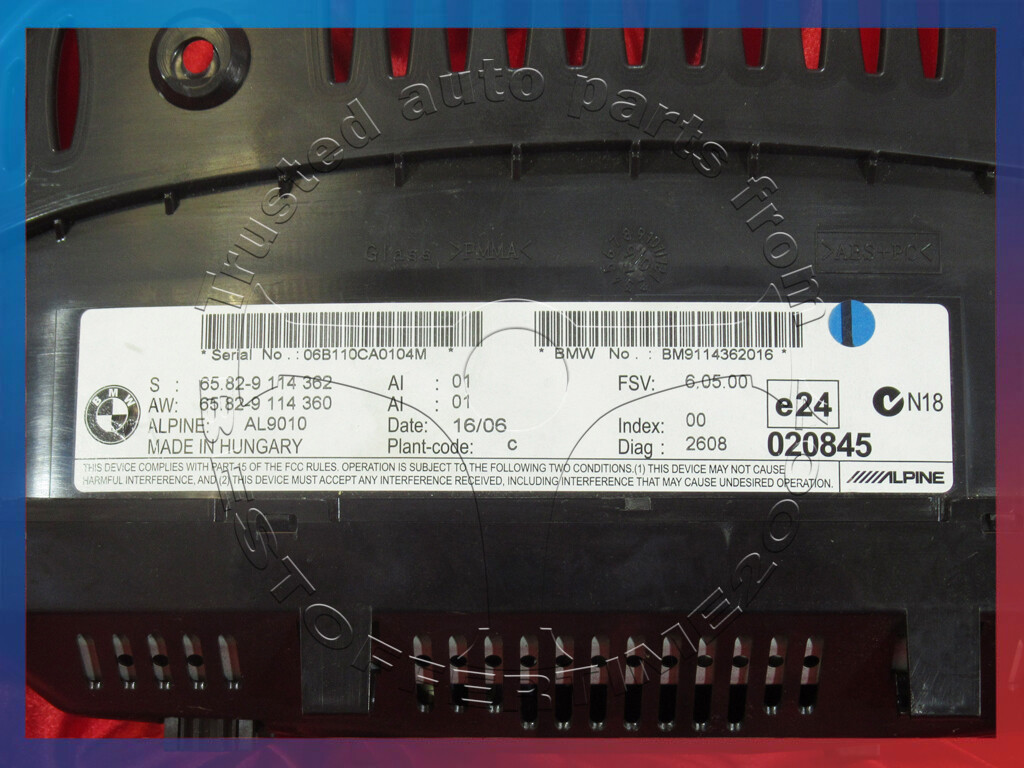 BMW E90 E60 E63 3 5 6 series DISPLAY 8.8" CID BOARD MONITOR SCREEN NAVI ...