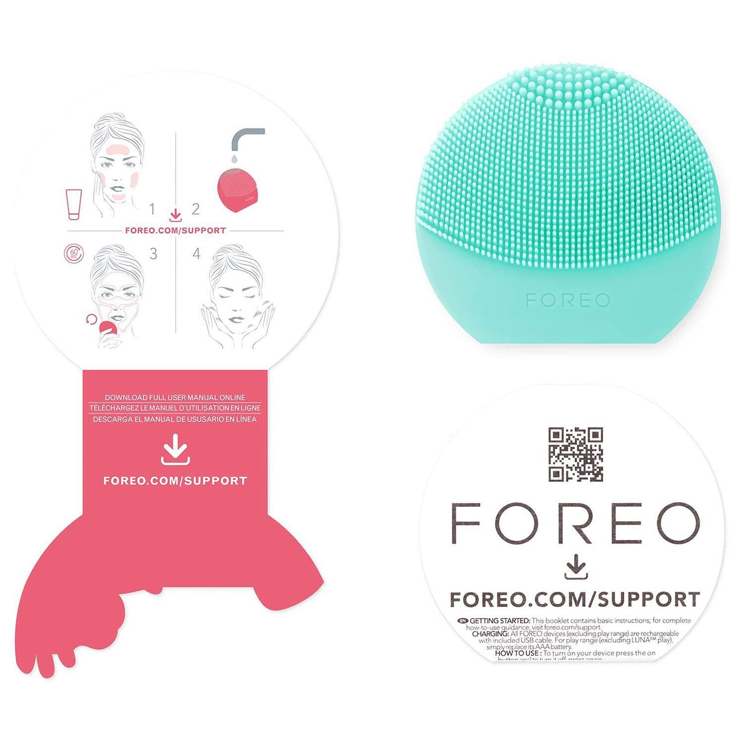 FOREO LUNA Play Plus 2 Facial Cleansing Brush Travel Friendly Minty foreo-luna-play-plus-2-facial-cleansing-brush-travel-friendly-minty