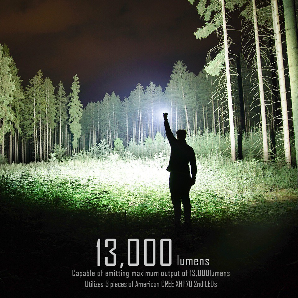 IMALENT MS03 Rechargeable 13000LM LED Flashlight Tactical Super Bright ...