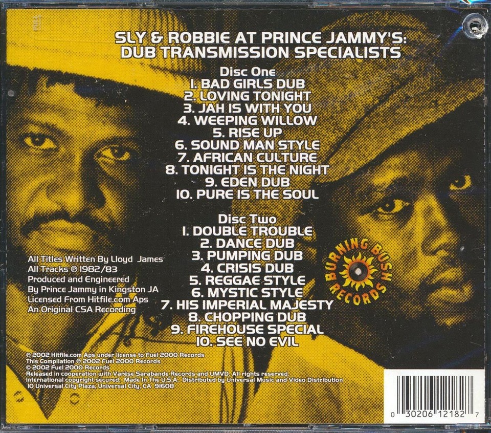 CD Sly & Robbie, Prince Jammy - Sly & Robbie At Prince Jammy's: Dub ...