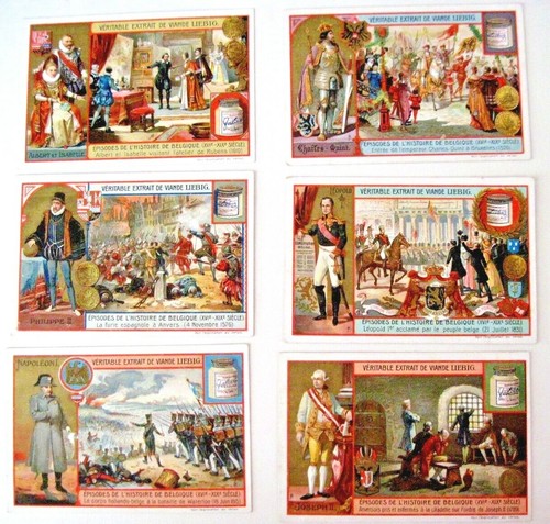 1905 Victorian Trade Card Set - Liebig's Fleisch-Extract -Belgium ...
