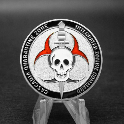 Zombie Eradication Excellence Cascadia Quarantine Zone Challenge Coin ...
