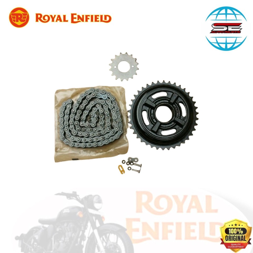 Royal Enfield genuine classic 350 chain & sprocket kit for classic 350 ...