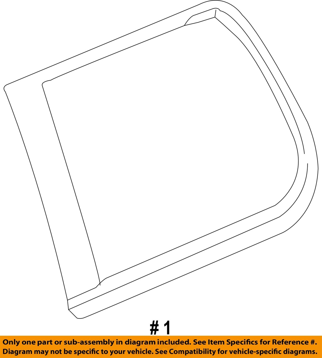 GM OEM 07-14 Escalade Rear Door Exterior Trim-Reveal Molding 20772079 ...