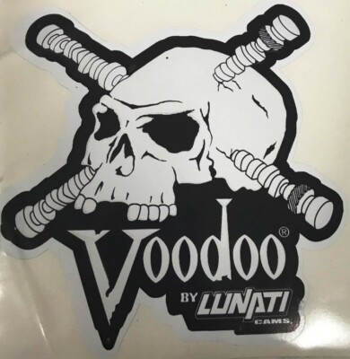 Voodoo Lunati Cams Skull small sticker Holley Edelbrock Carby Toolbox ...