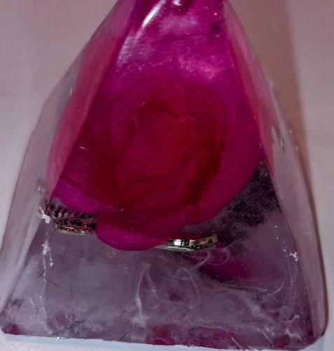 Resin Pyramid With Pink Rose And Two Daggers | eBay
