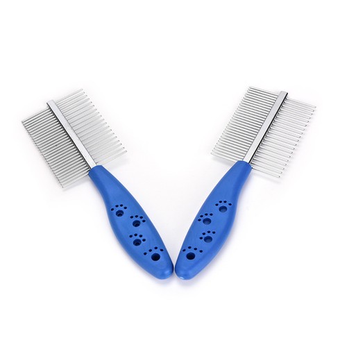 Grooming Comb Brush Comb Rake Hair Shedding Kill Flea For Pet Cat Dog ...