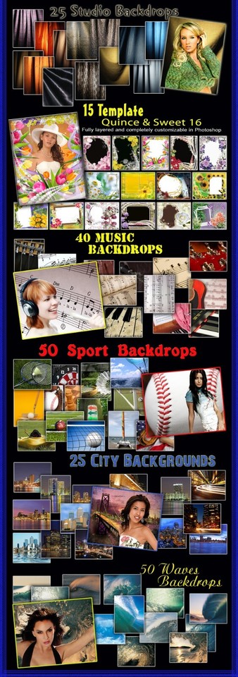 MS1 Mega Senior Digital Backgrounds Backdrops Holiday Senior Boudoir ...