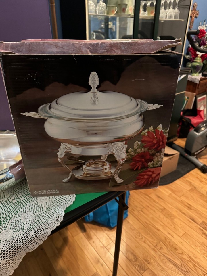 Porringder Handle Casserole w/Sterno Can Holder NO. 99110538 w/pyrex ...