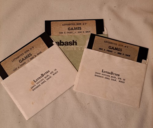 Vintage Atari Floppy Disc Lotsabytes Games Lot. Disc 1, 7 & 9. Untested ...