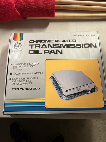 Fits Chevy GM Turbo 200 Th-200 Steel Transmission Pan Chrome Gasket ...