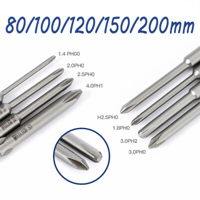 4mm Round Shank PH00-2 Phillips Head Screwdriver Bits High Torque ...