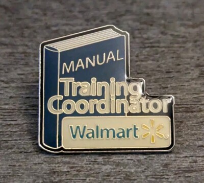 New Walmart "Training Coordinator" Company Logo & Blue Manual Employee ...