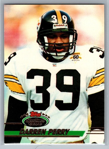 1993 TOPPS STADIUM CLUB CARD # 315 Darren Perry - Pittsburgh Steelers ...
