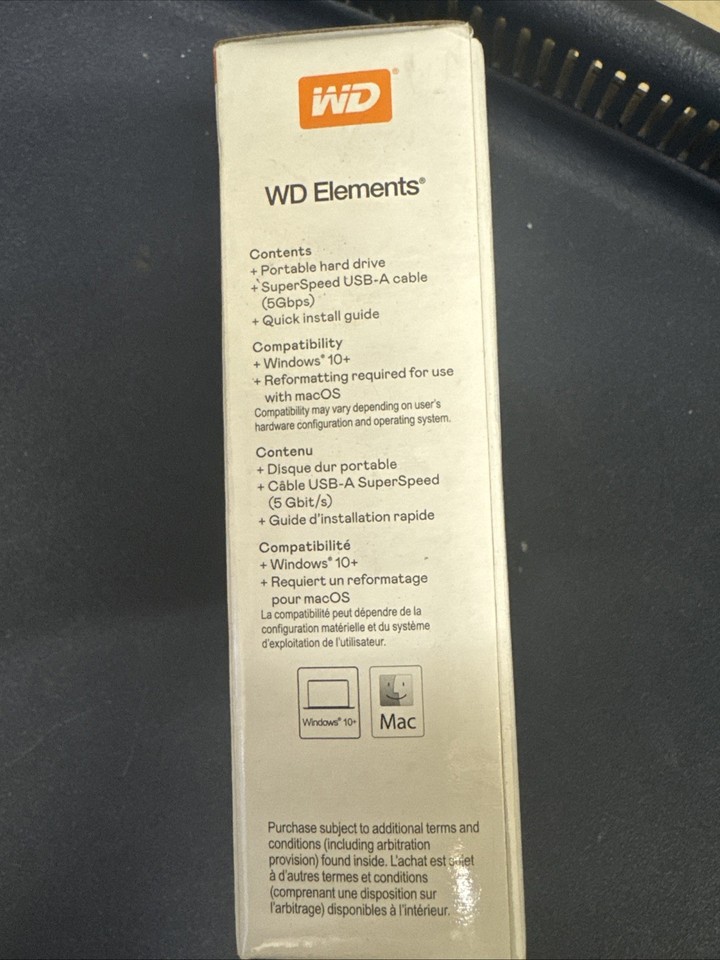 Western Digital Elements Portable Hard Drive HDD 5TB Sealed Package | eBay