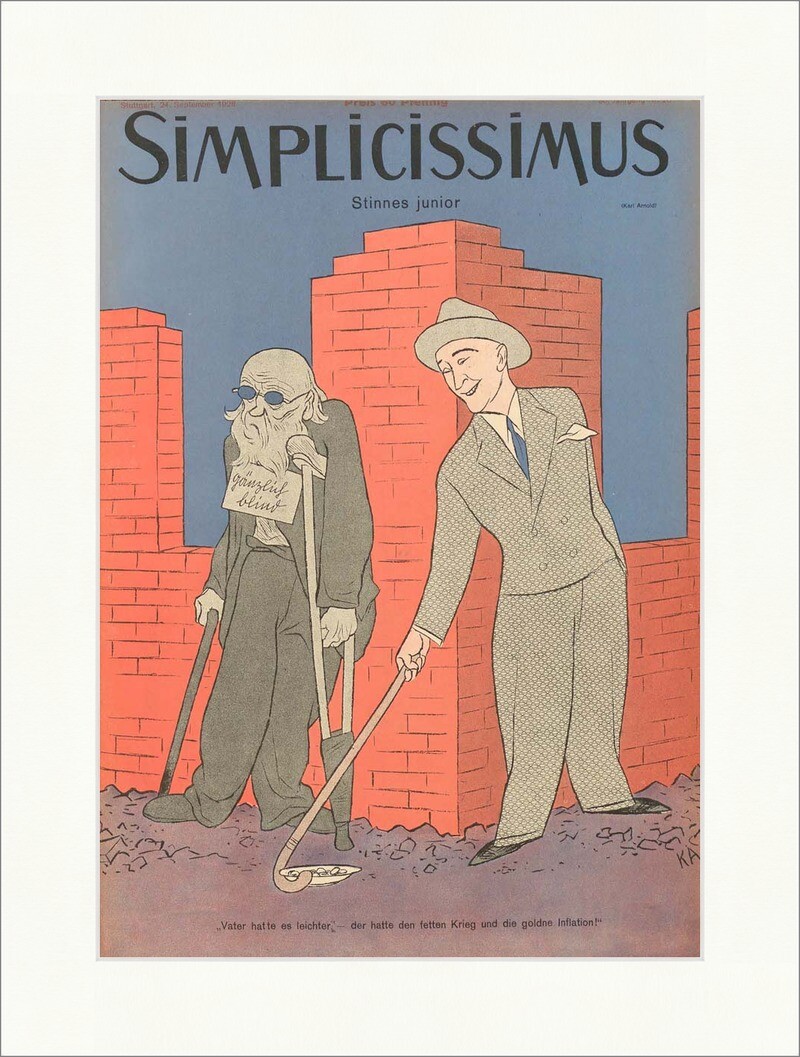 Titelseite der Nummer 26 von 1928 Karl Arnold Stinnes Junior ...