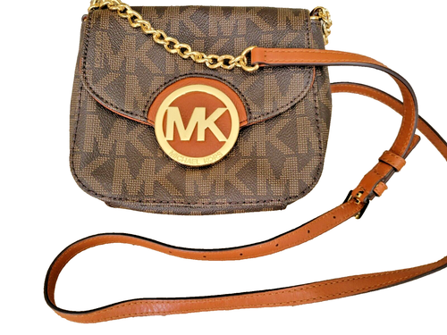 Michael Kors Fulton Women's Small Crossbody Handbag Brown | eBay