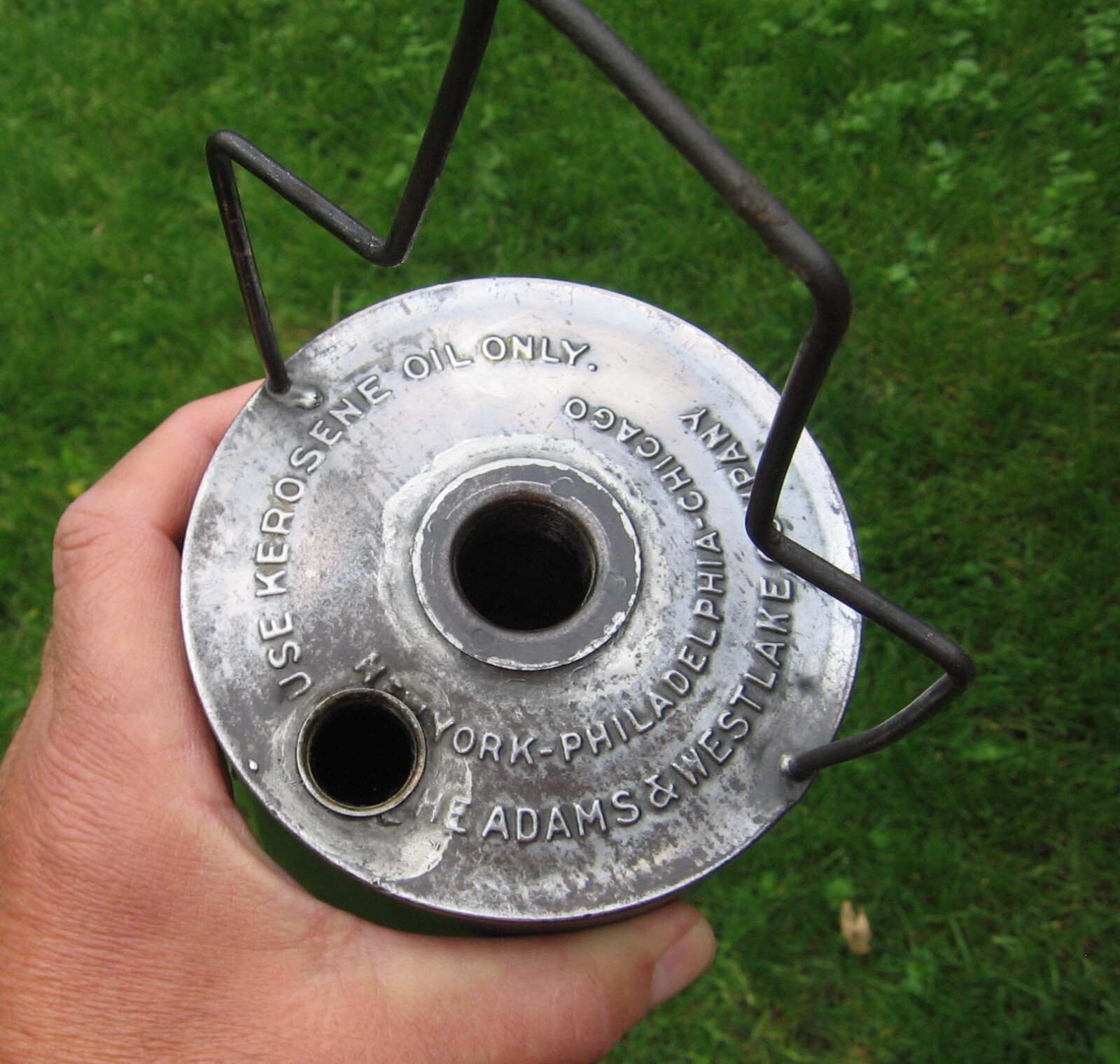 Adlake Round Fount & Burner Railroad Switch Marker Lantern Lamp Adams ...