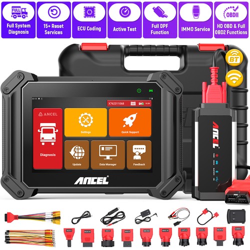Diesel Heavy Duty Truck Scanner Diagnostic Tool DPF Regen Injector ABS ...