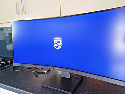 Philips Brillance 346P Curved UltraWide LCD Monitor with USB-C | eBay UK
