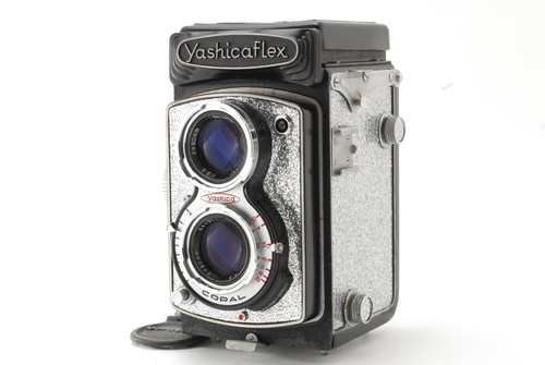[MINT] YASHICA YASHICAFLEX 6x6 TLR FILM CAMERA COPAL Silver 80mm f3.5 ...