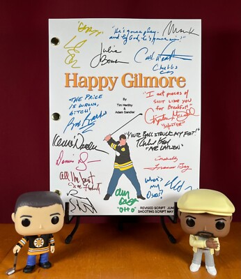 Happy Gilmore Script Signed- Autograph Reprints- Adam Sandler, Carl ...