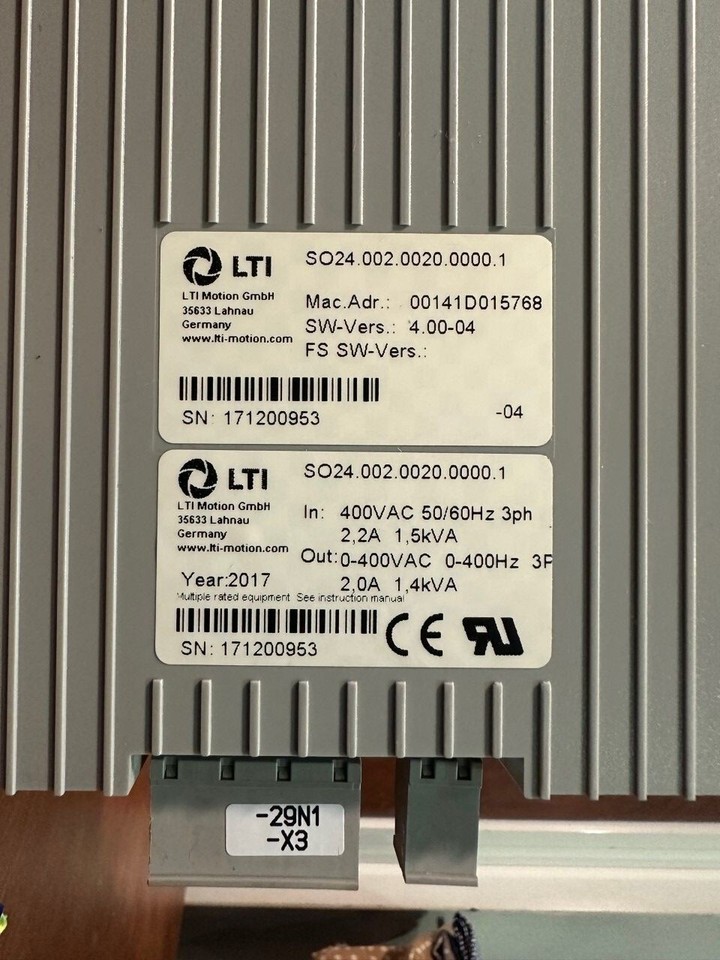 LTI motion servo SO24.002.0020 | eBay