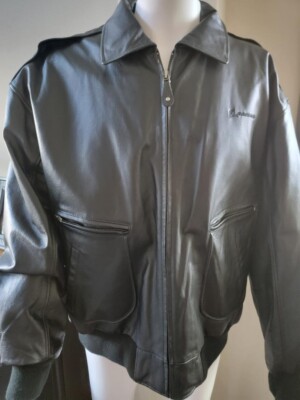 BOEING LEATHER PILOT FLIGHT JACKET COAT BROWN XXL 2XL NWOT | eBay