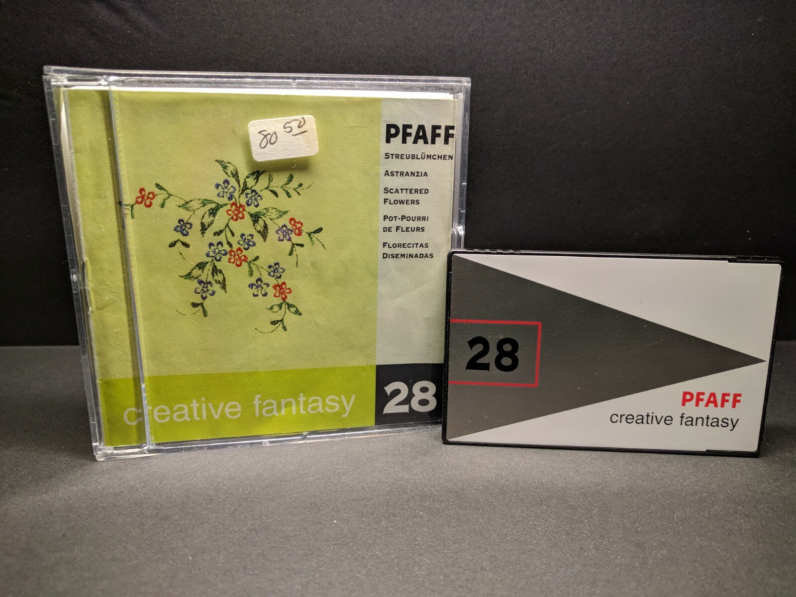 PFAFF CREATIVE FANTASY DESIGN CARD - #28 SCATTERED FLOWERS | eBay