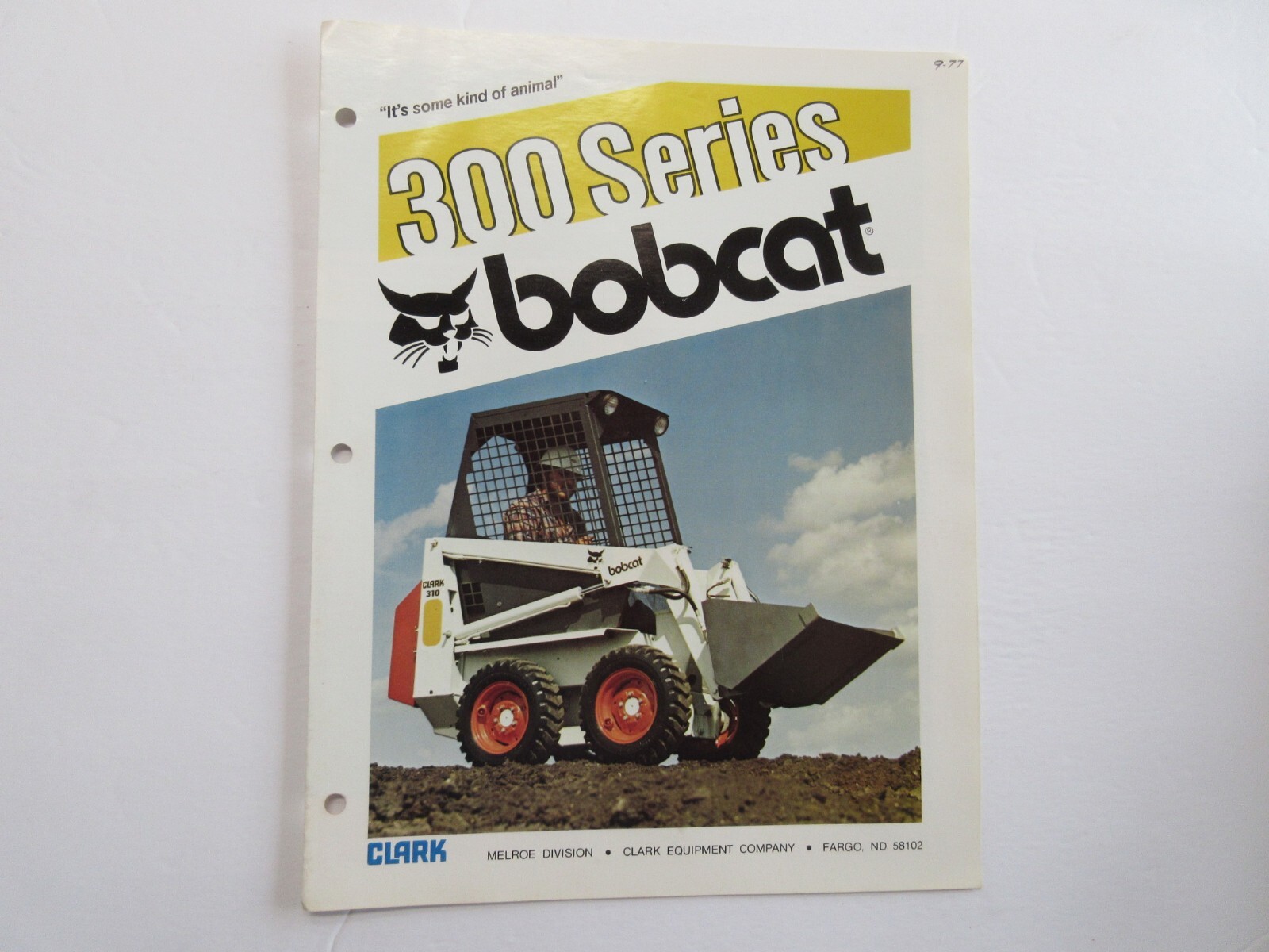 Bobcat 300 Series Skid Steer Loader Brochure 4 Page | eBay