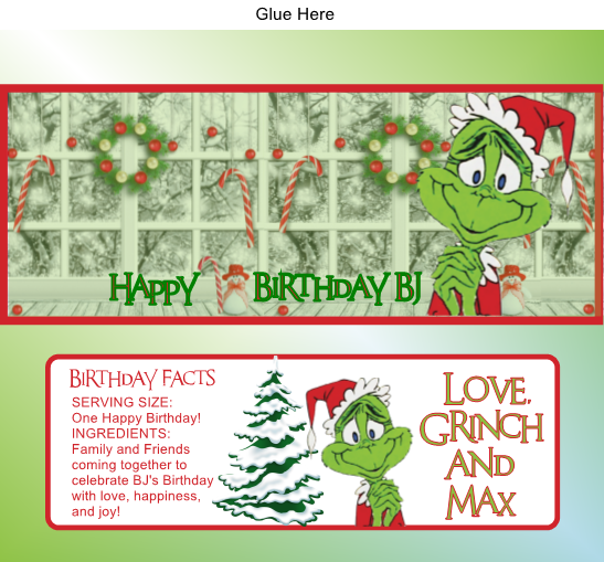 Ho Ho Ho Grinch Christmas Hershey Candy Bar wrappers - set of 12 | eBay
